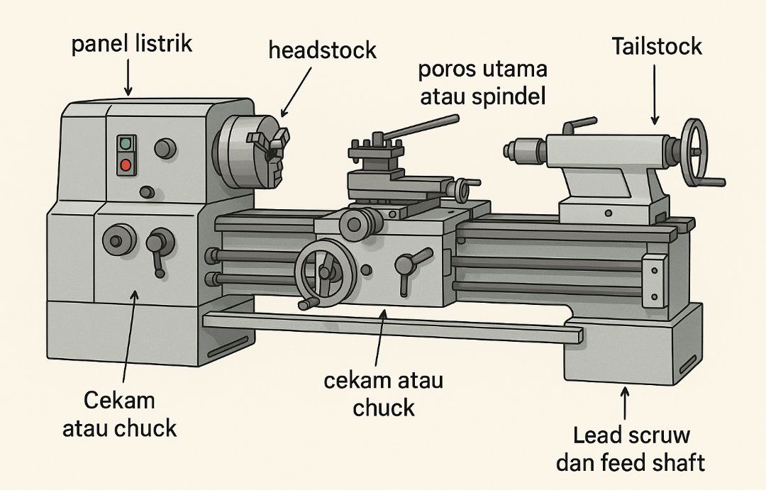 Cara Merawat Mesin Bubut - WikiKomponen